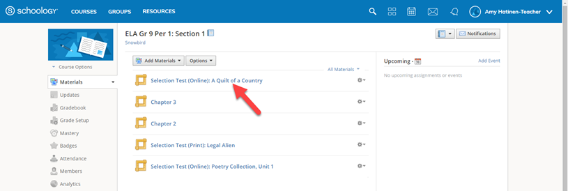 Using The LTI-A Schoology LMS Integration with Realize