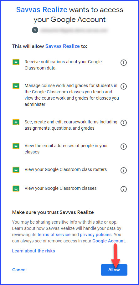 Realize: Google Classroom Sync Errors
