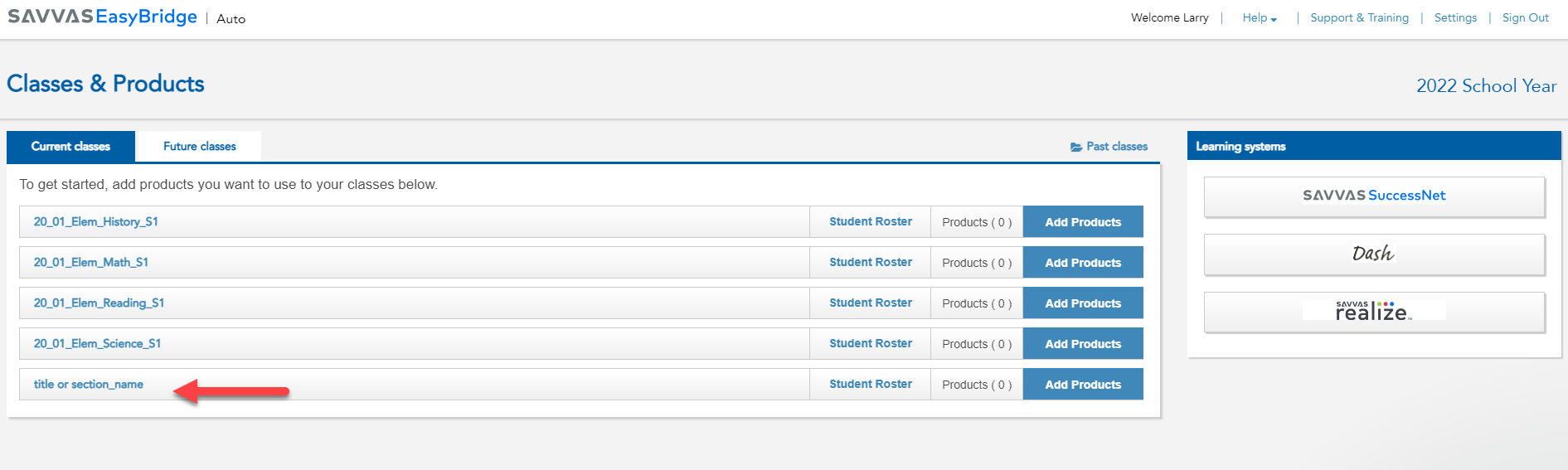 EasyBridge Auto Rostering: How to change the Class name seen in Savvas ...