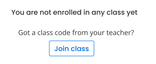 Realize: Google Classroom users prompted to enter a Realize class code