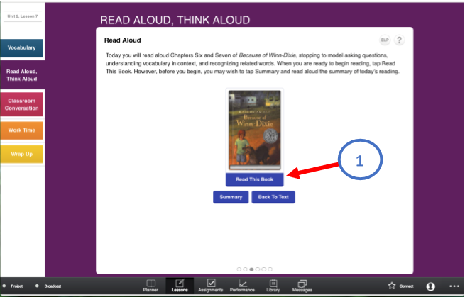 iLit: How to Bookmark in The Read Aloud Think Aloud