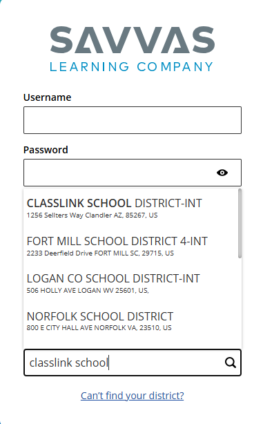 ClassView Easybridge Login for iLit and MyPerspectives ELD Companion