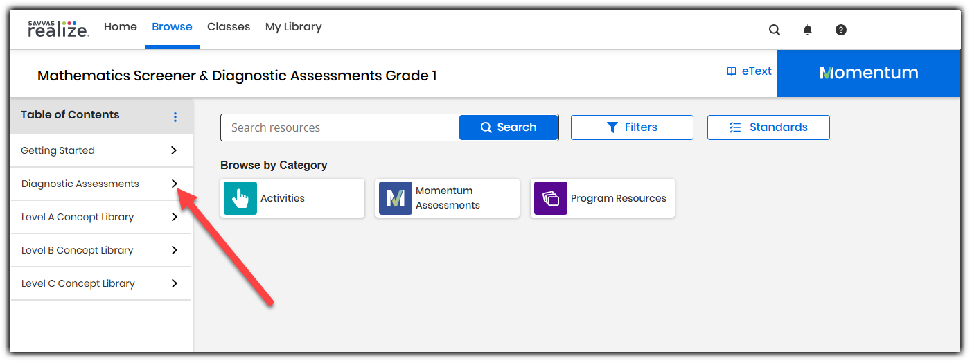 Using Momentum Math (MSDA) with SuccessMaker