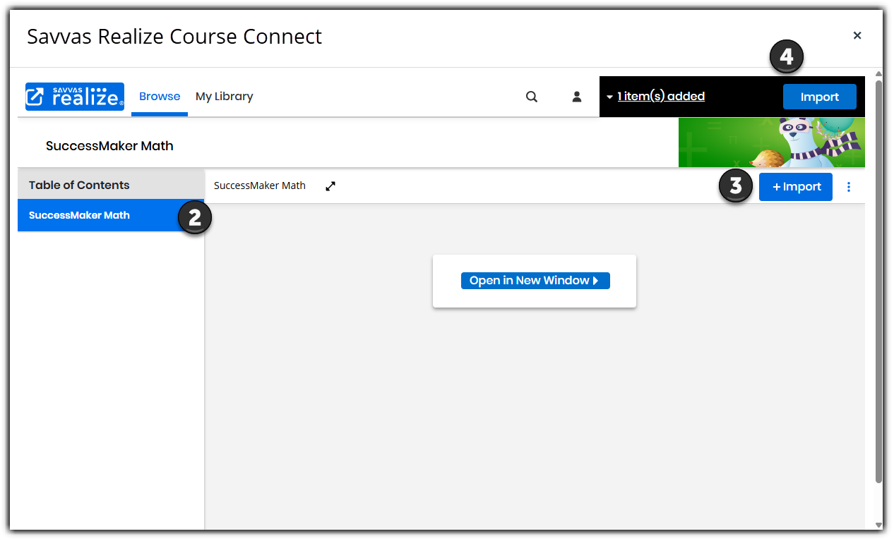 Using SuccessMaker Programs on Classes in the LTI-A LMS Integration