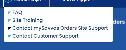 my Savvas Orders Customer Information
